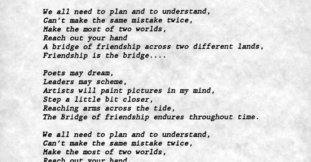 Muhammad Ali Saved By The Bell – Bridge of Friendship